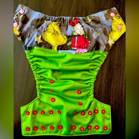 Other | Bella Luna Grinch One Size Cloth Diaper | Poshmark